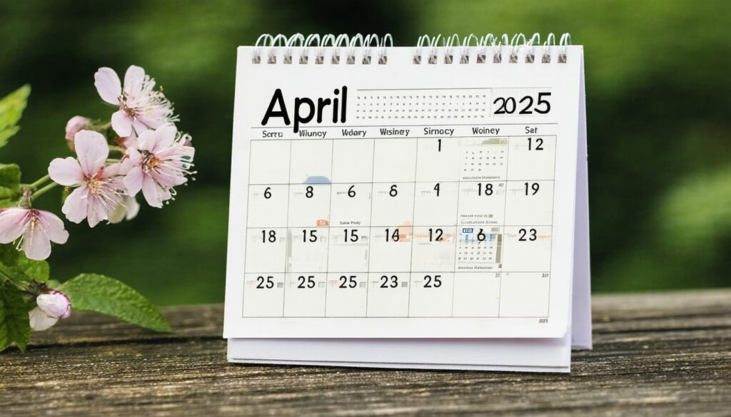 April 2025 Calendar – Printable Monthly Template & Holidays - PQR News